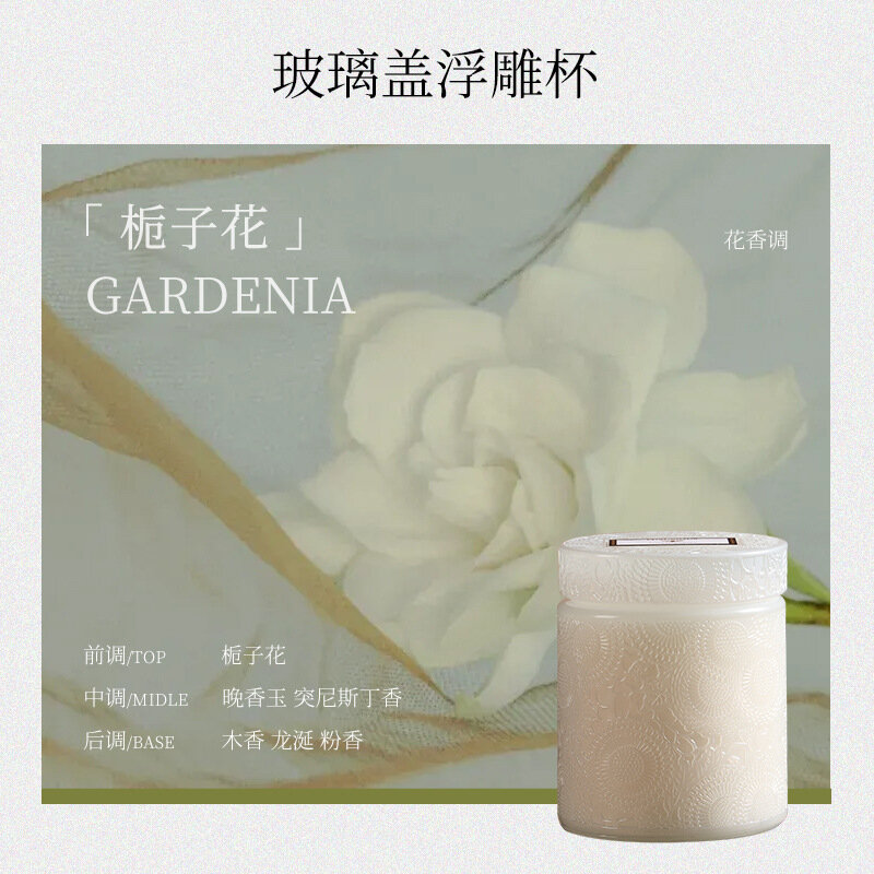 Ароматическая свеча DIY, узорная свеча, стеклянная чаша, рельефная, прозрачная, бездымная, ароматическая, декоративная свеча, подсвечник