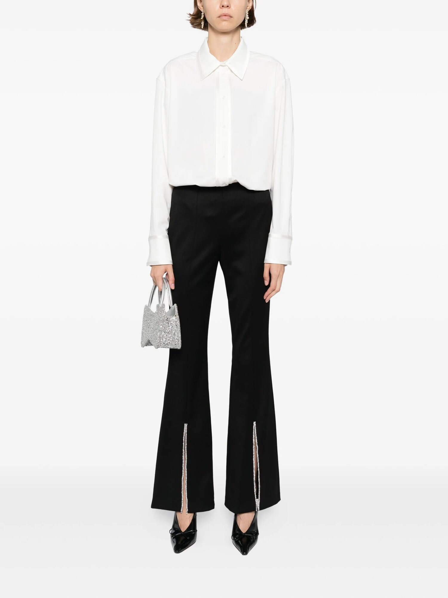 Рубашка Alice+Olivia Perfect Button Down, размер 44, white — фото 1