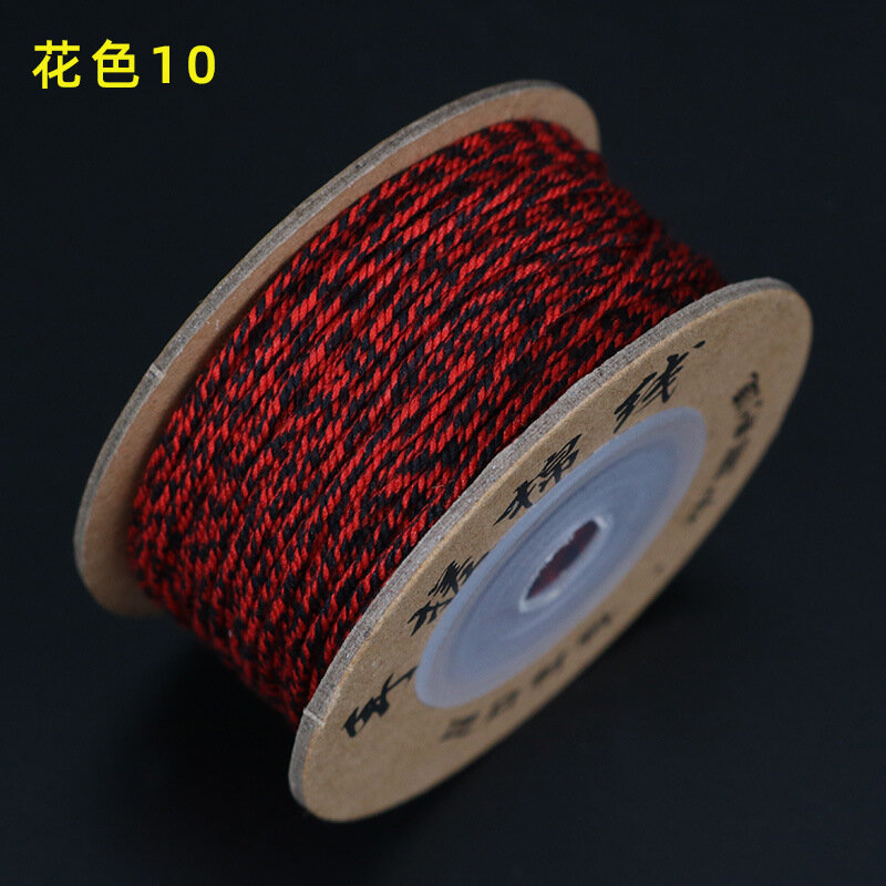 Тибетский стиль, ручная скрутка хлопковой нити для рукоделия, специальная веревка звезды и луны, нить для плетения браслетов, прочная хлопковая веревка для бисера