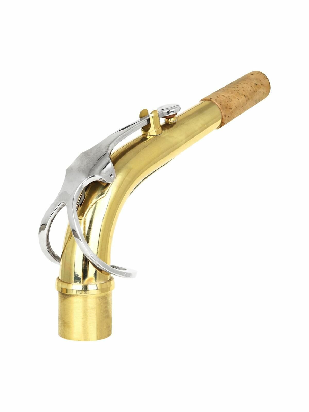 Саксофон с изогнутой шейкой в тональности ми-бемоль - двухцветный