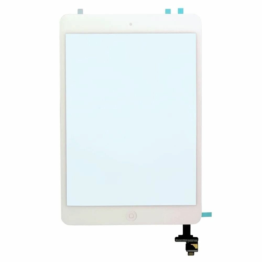 Сенсорное стекло (тачскрин) iPad mini/mini 2 (белое) с коннектором (AA)