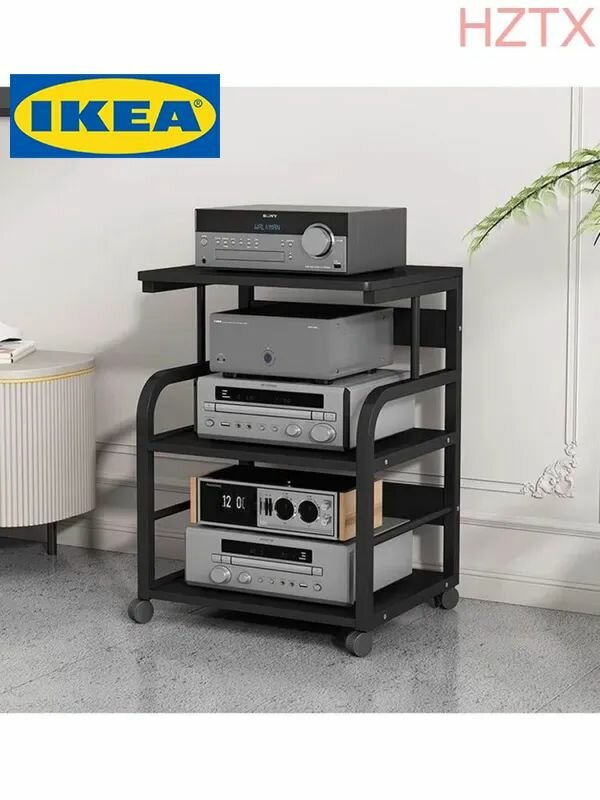 Стойка Для Hi Fi Аппаратуры 3 Этажа, Стойка для Hi fi аппаратуры подходит для гостиной, 55x40x74.5см 55x40x74.5