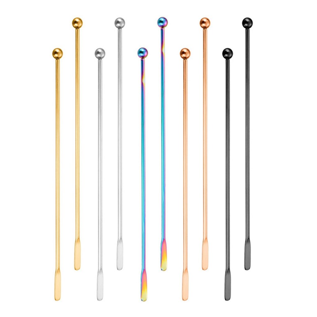 Палочка Для Перемешивания Кофейных Коктейлей и Горячих Напитков Из Нержавеющей Стали 304 Пищевого качества из Жаростойкой Нержавеющей Стали