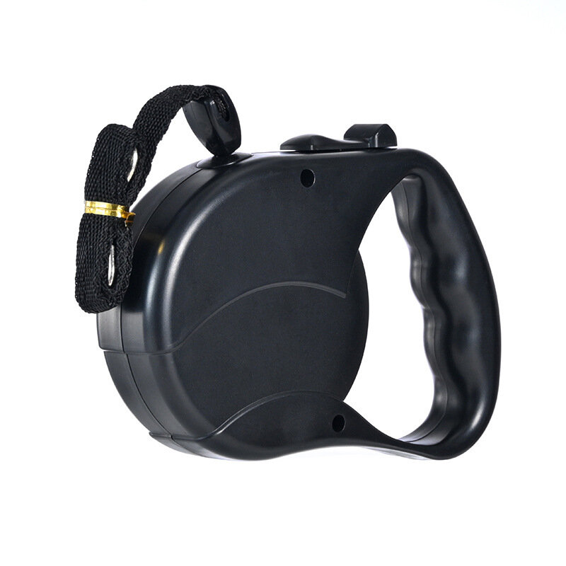 Автоматическая выдвижная поводок для собак 5 метров с кнопкой регулировки Цвет：ЧерныйРазмер (Д*Ш)：Длина поводка 5