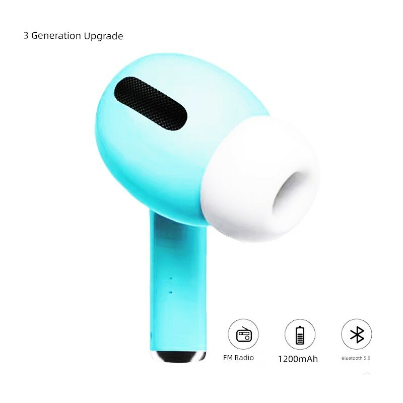 Большая Bluetooth-колонка 3-го поколения с мощным басом, в комплекте зарядное устройство, коробка, инструкция - Синий
