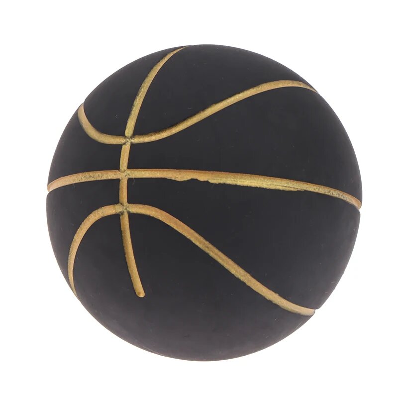 Мини-баскетбольный мяч 6 см, резиновый Black