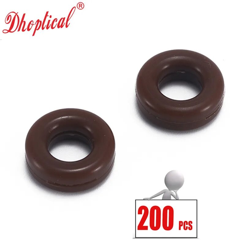 Противоскользящие силиконовые дужки для очков Sprot by Dhoptical (200 шт.) Коричневый, Шоколад