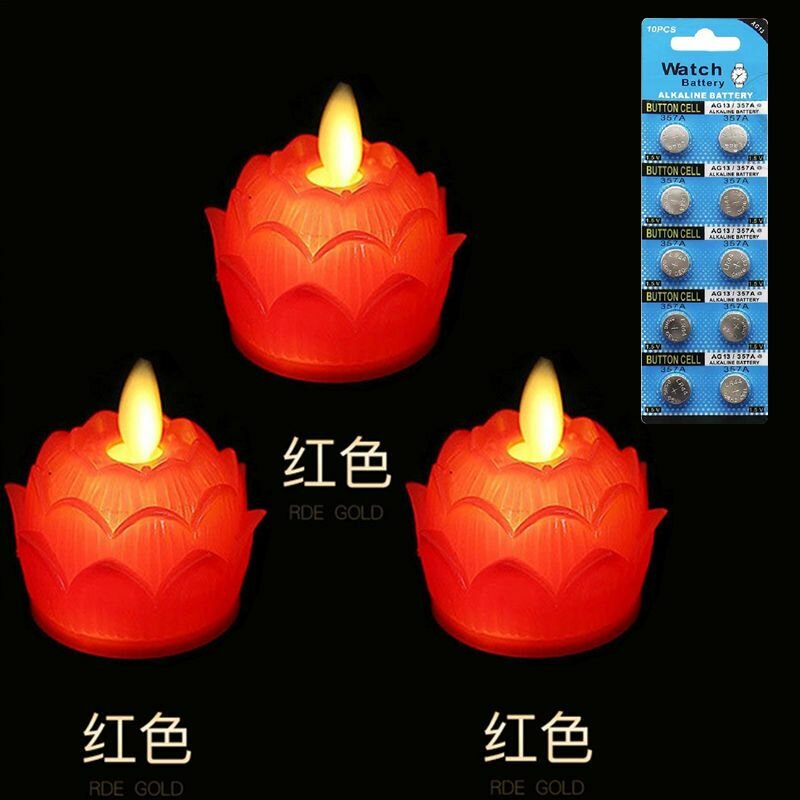 Симуляция свечи SGLed, домашняя лотосовая лампа, вечная электронная свеча, симуляция качающегося пламени, электронная свеча-лампа