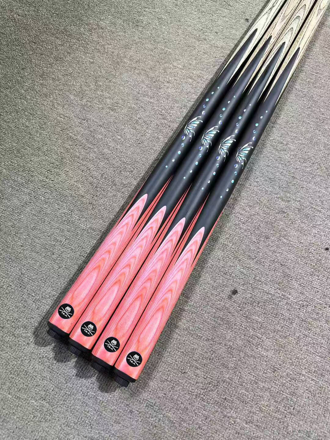 10 мм маленький наконечник бильярдного кия, черный, для игры в снукер, кий для восьмичек и девяток, цельный кий, английский стиль, кий для бильярдного зала