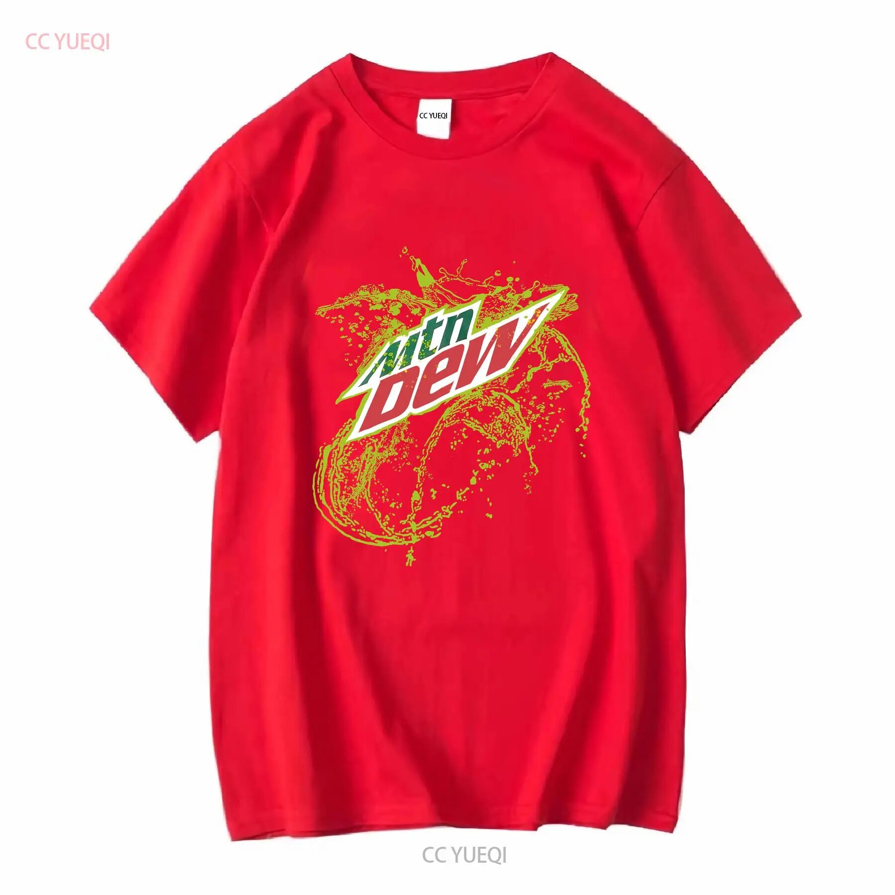 Красная мужская футболка Mountain Dew, размер 6XL