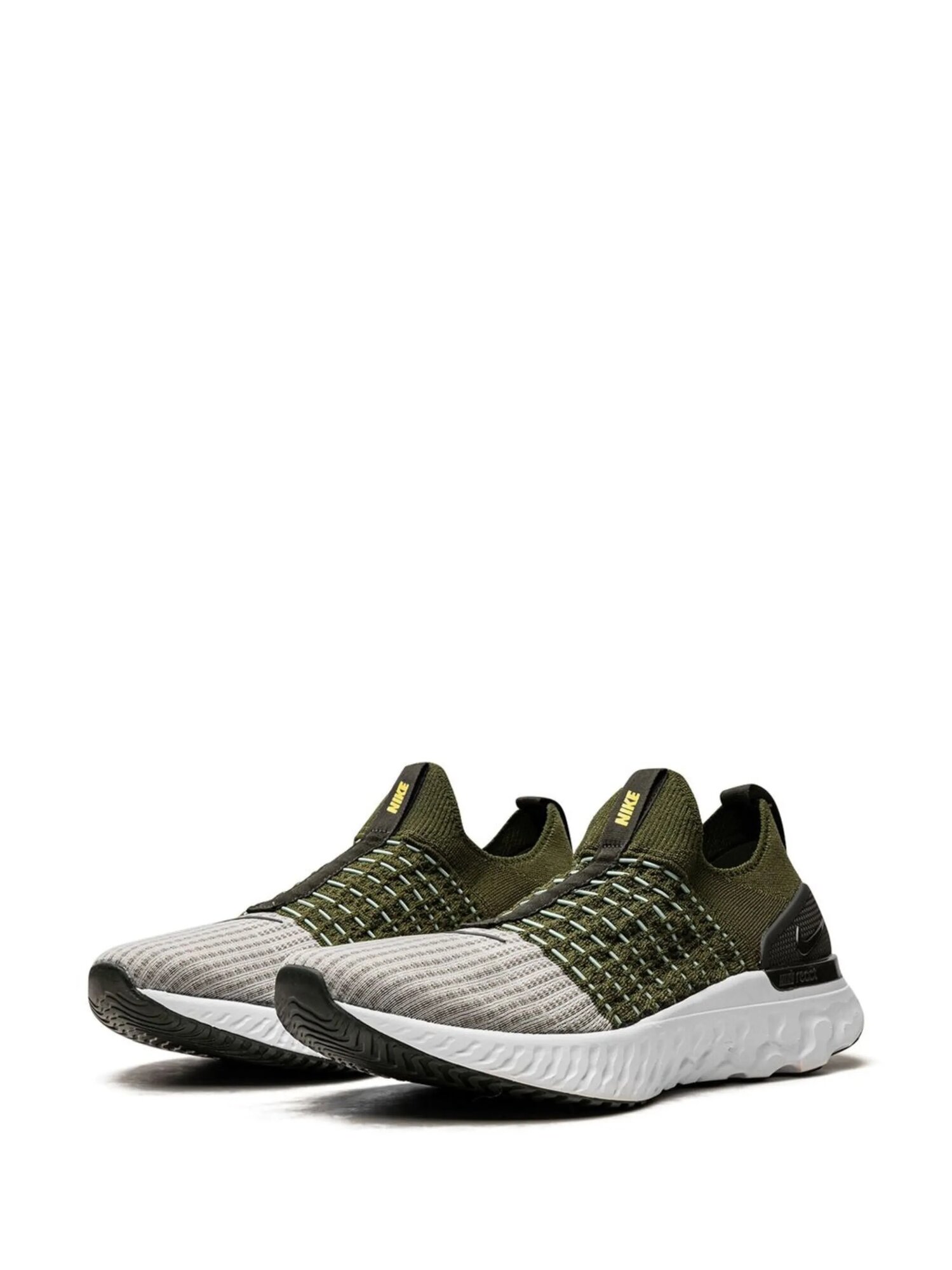 Кроссовки NIKE React Phantom Run Flyknit 2, размер 7.5 US, зеленый — фото 1