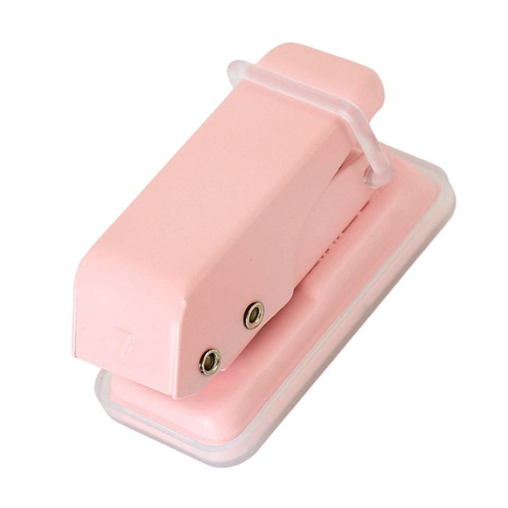 Перфоратор ручной однодырочный металлический с пластиковым корпусом, Розовый