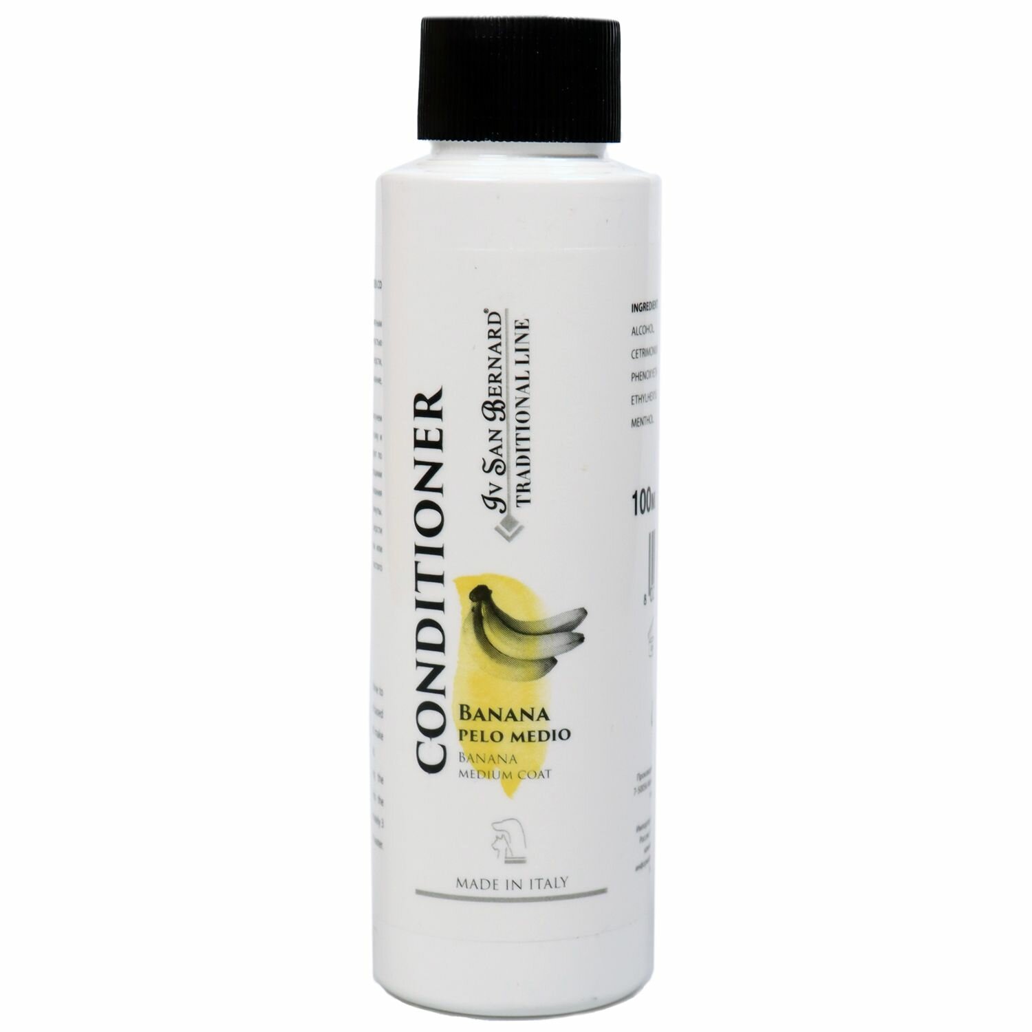 Кондиционер Iv San Bernard Traditional Line Banana для кошек и собак для средней шерсти 100 мл