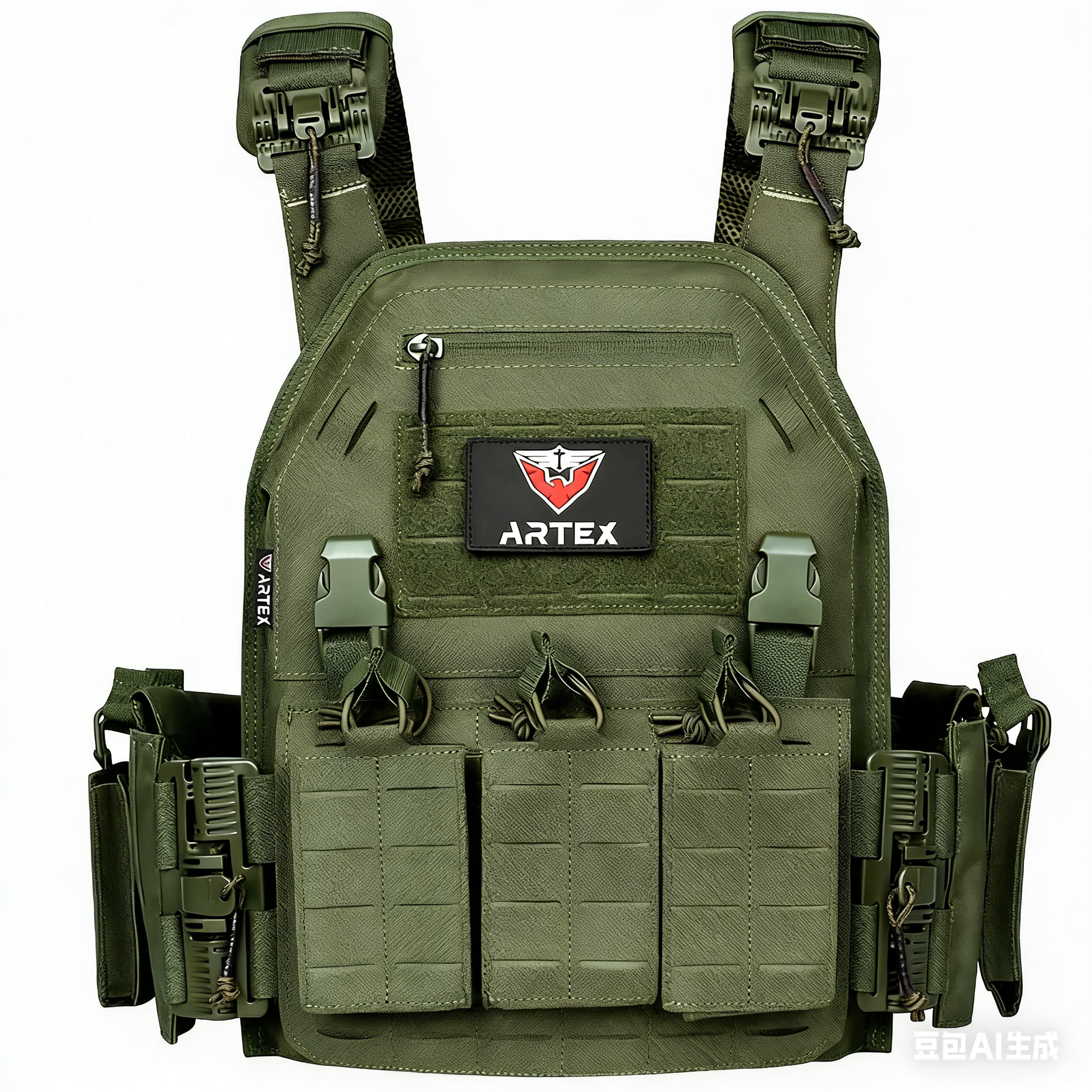 Тактический жилет LASVENIS 6094，Ranger Green , мужской, универсальный размер