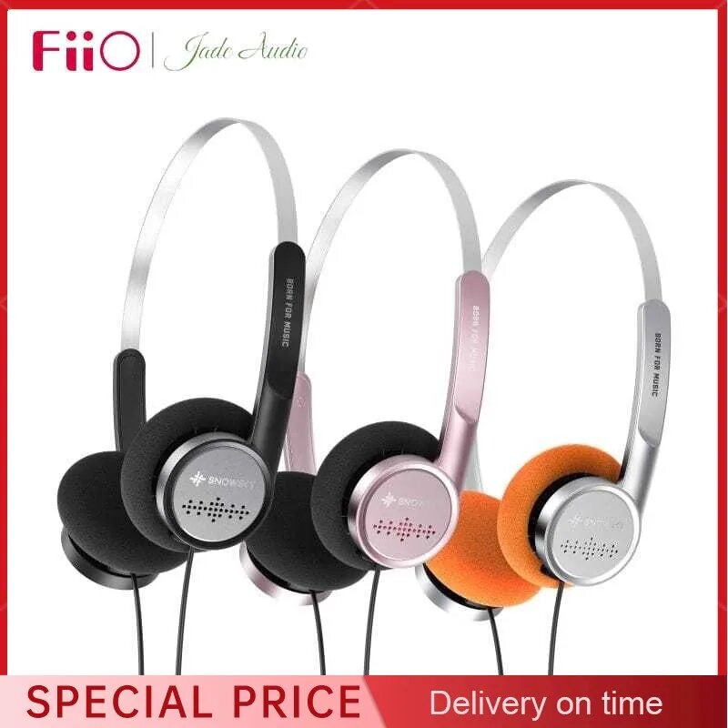 FiiO Snowsky Wind Проводные HIFI наушники 40 мм Динамические вращающиеся регулируемые наушники Легкие ретро наушники Музыкальная гарнитура на заказ