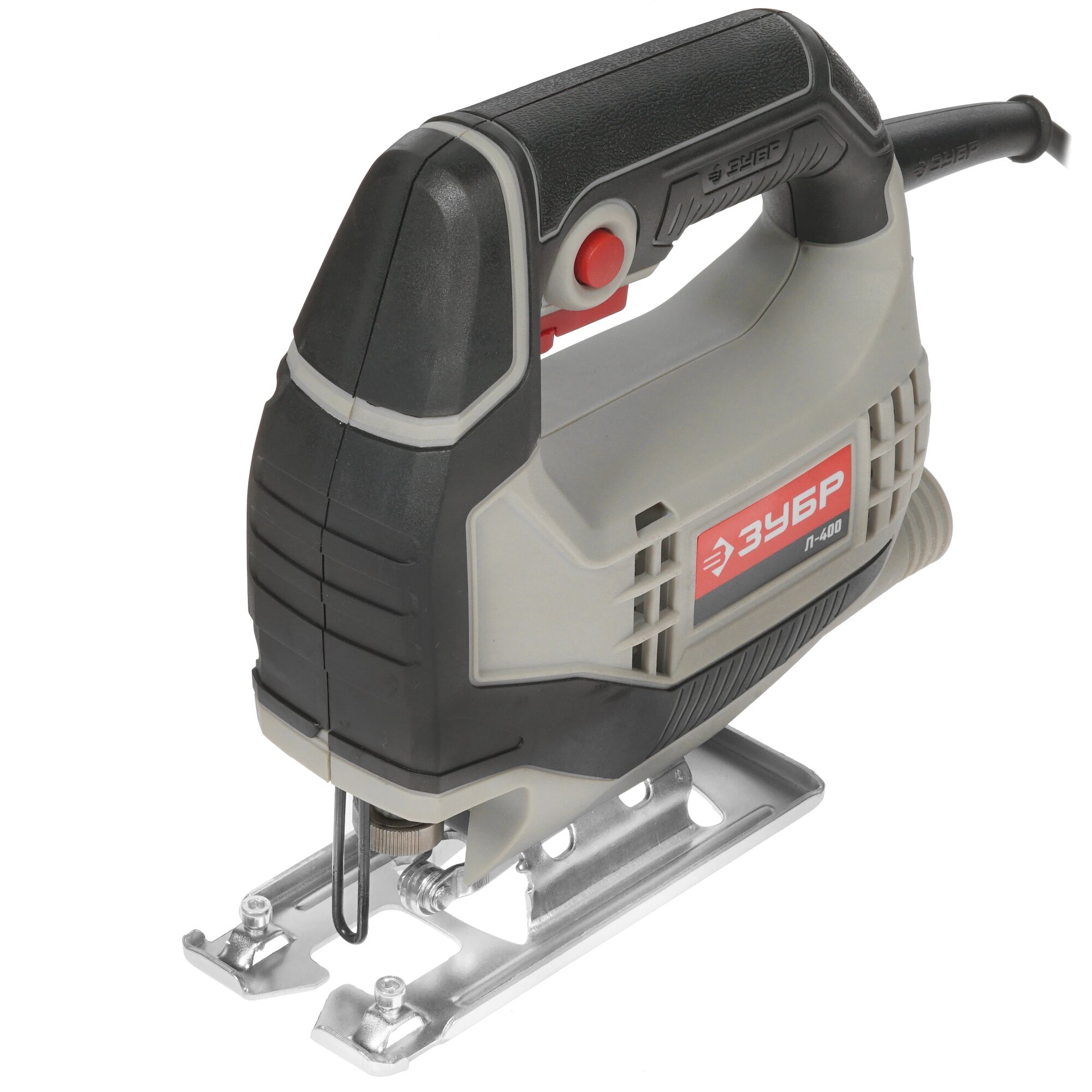Лобзик сетевой Зубр Л-400, серый/черный, мощность 400 Вт, 3000 ход/мин