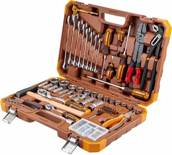 Набор инструментов 99 предметов 1/4", 1/2" FORSTIME