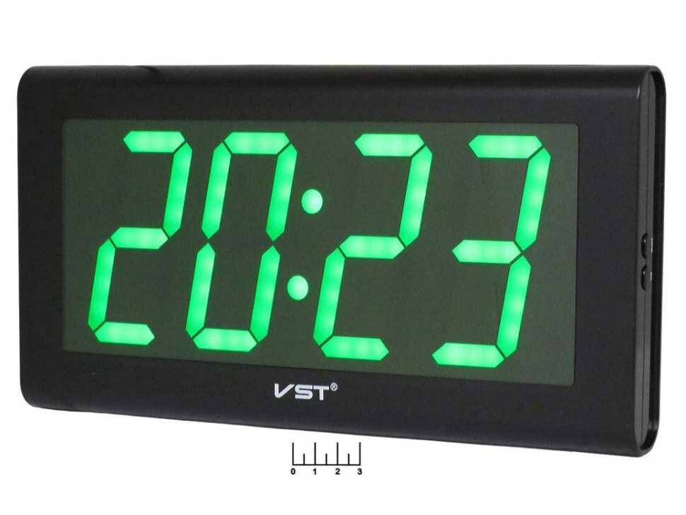 Часы цифровые VST-795-4 ярко-зеленые