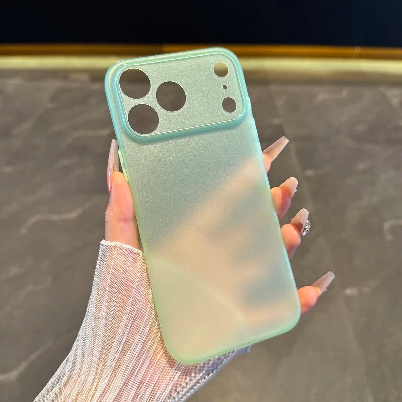 Ультратонкий мягкий матовый чехол для iPhone 17, 16, 15, 14, 13, 12, 11 Pro айфон 14, Зеленый, Green