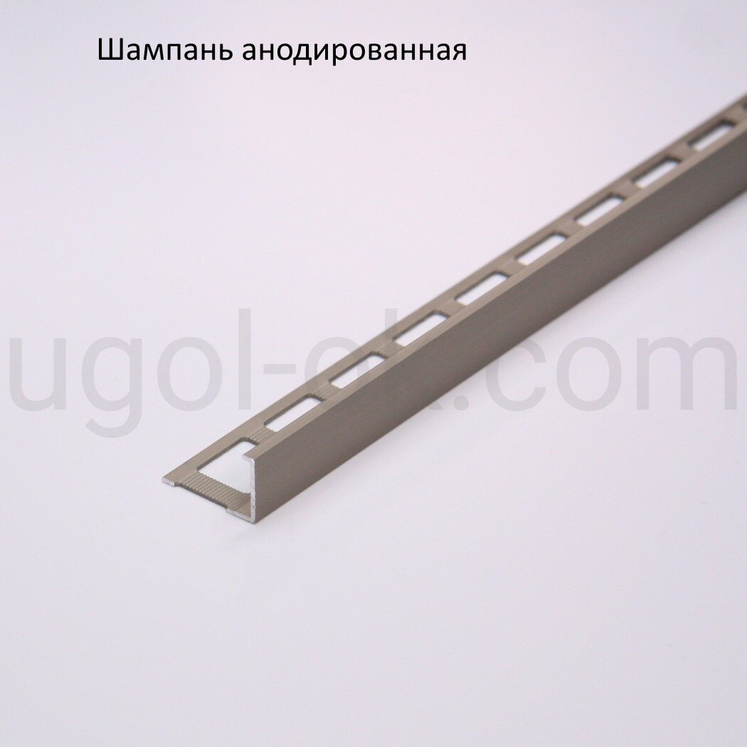 Профиль окантовочный для плитки ПК 01-12 2700 42 шампань Лука