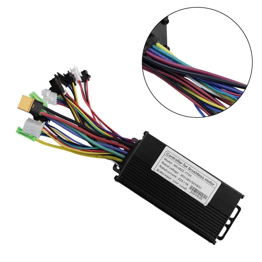 Бесщеточный синусоидальный контроллер 36-60V 500W (3-режимный)