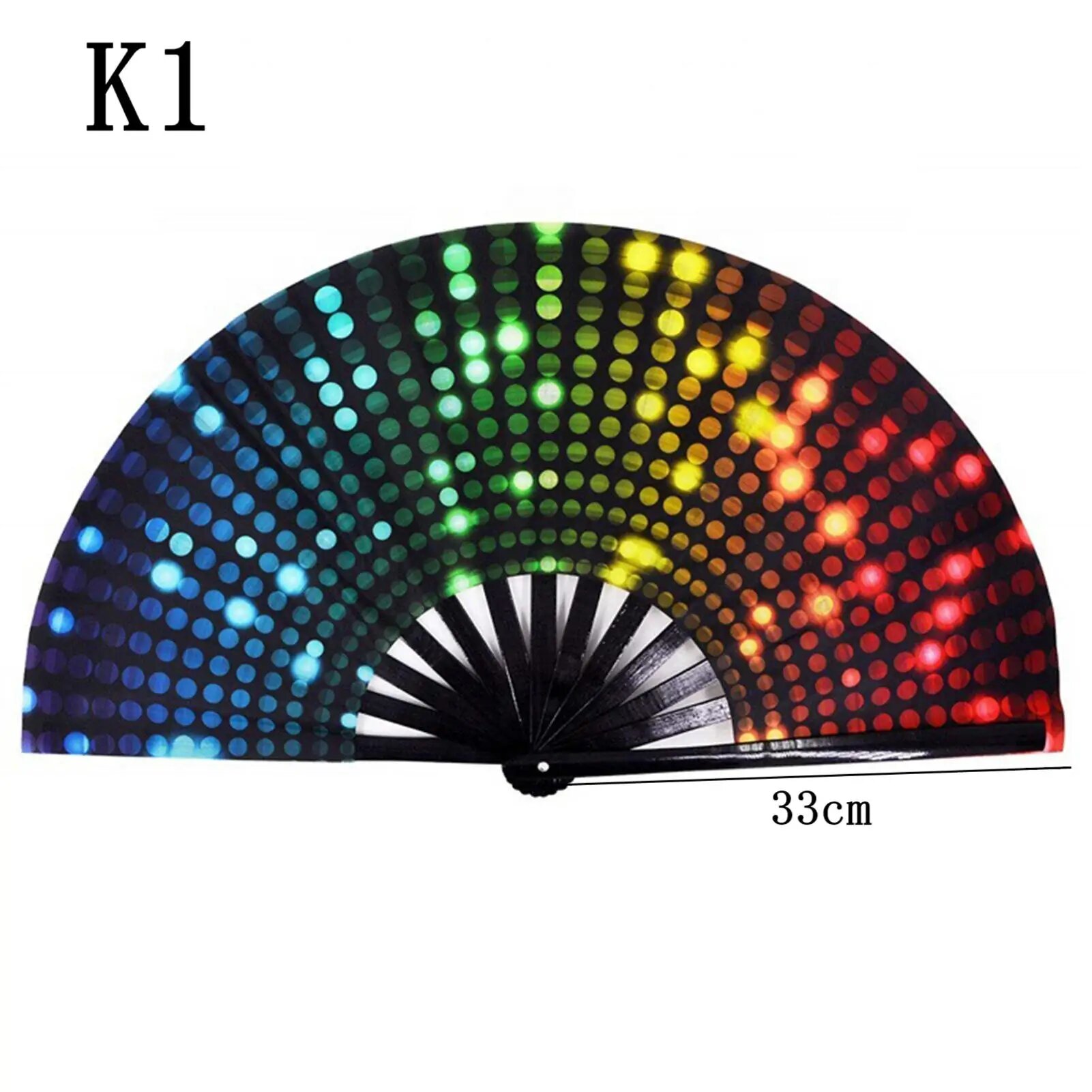 Складной веер из бамбука/пластика, 1 шт, веер из кости, красочные вееры Rave, яркие свадебные ручные вееры для фестиваля, танцевальной вечеринки, декоративные подарки