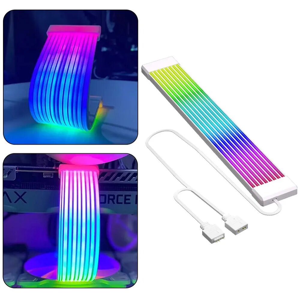 5V 3Pin ARGB Sync Кабели для ПК 8Pin PSU RGB Удлинители кабелей Светодиодная лента
