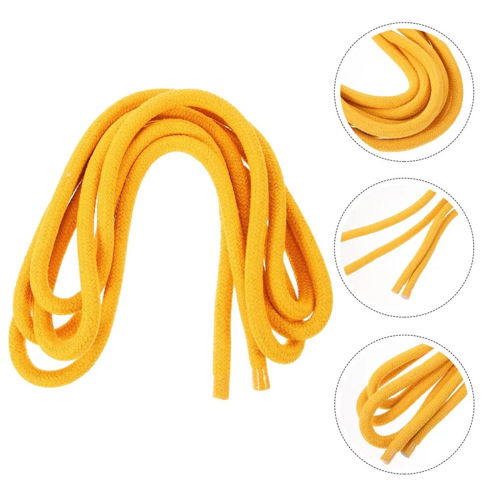 Прочный Хлопковый Трос Для Перетягивания Каната, Практический Скрученный Шнур, Жёлтый, 300.00 См, 1 Упаковка