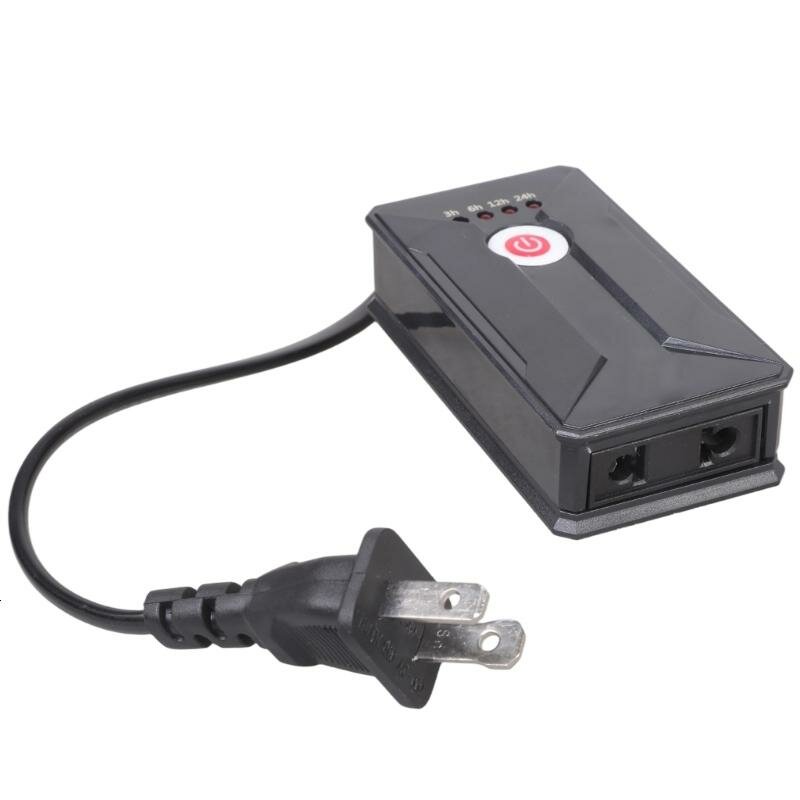 Механический таймер для бытовых приборов 100 Вт, 110/220 В, 4 режима, Черный