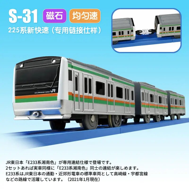 Takara Tomy Tomica Plarail Pule Road S-серия Электрический поезд Shinkansen, высокоскоростной железнодорожный грузовик, игрушка в подарок для мальчика
