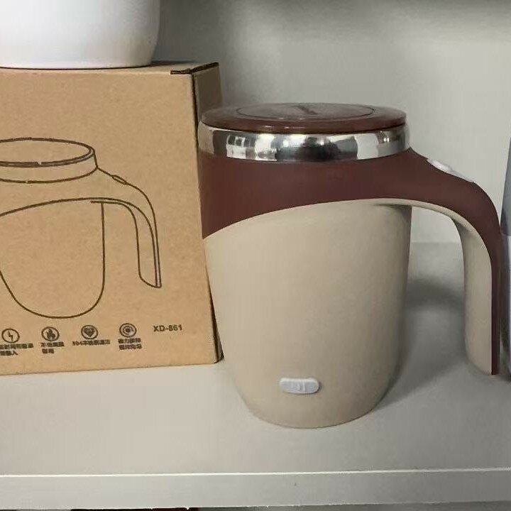 Кружка для ленивого кофе с автоматическим перемешиванием, магнитная вращающаяся электрическая кружка для молока, кружка из нержавеющей стали 304