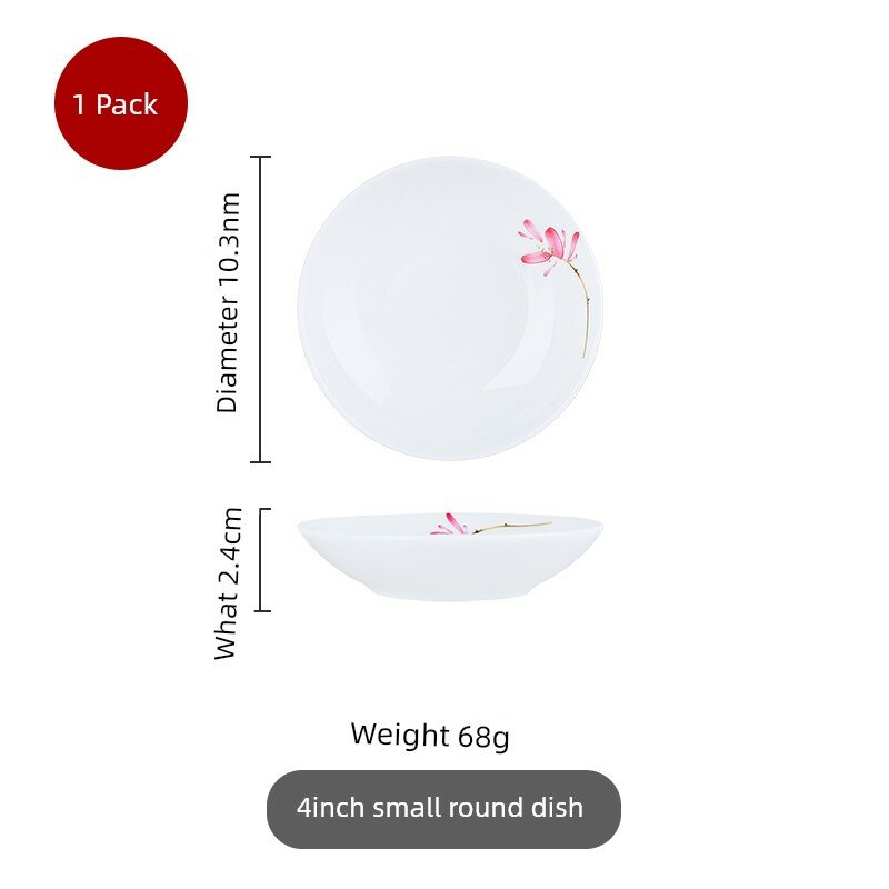 Тарелка для дома, из костяного фарфора, для жарки, глубокая, круглая, «Лунное сияние», креативная керамическая тарелка