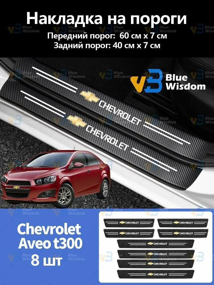 KNOW EASY-BlueWisdom Накладка на автомобиль на пороги, 8 шт.