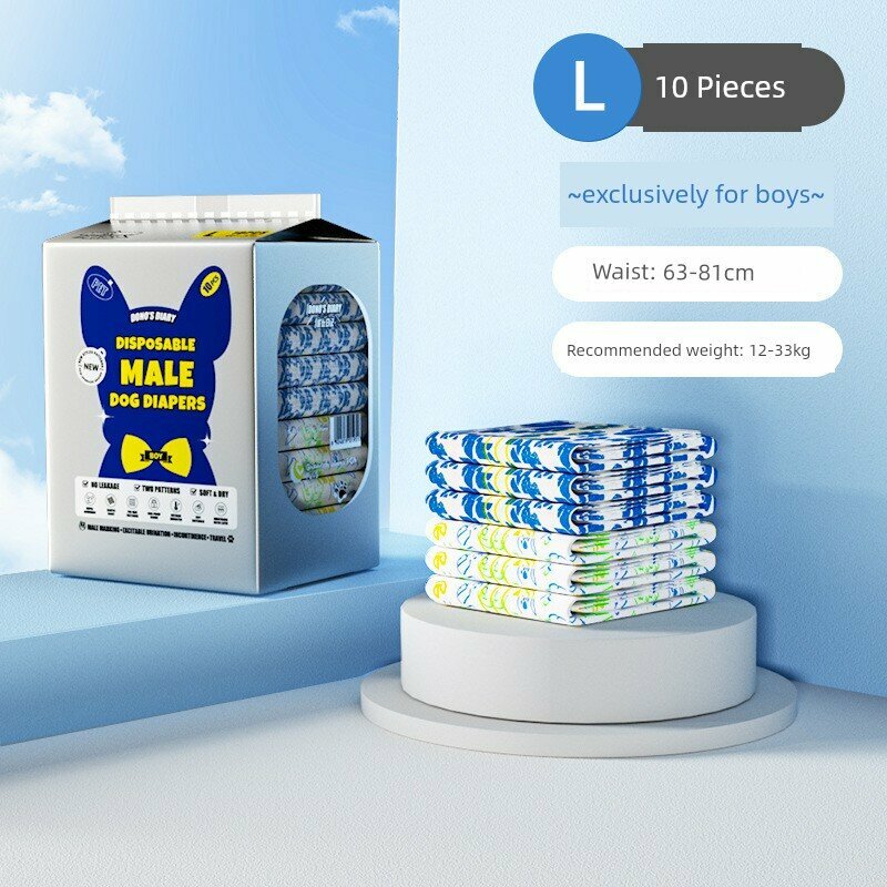 Трусики-подгузники для собак Diary of Growth, физиологические, для кобелей, менструальные, гигиенические прокладки