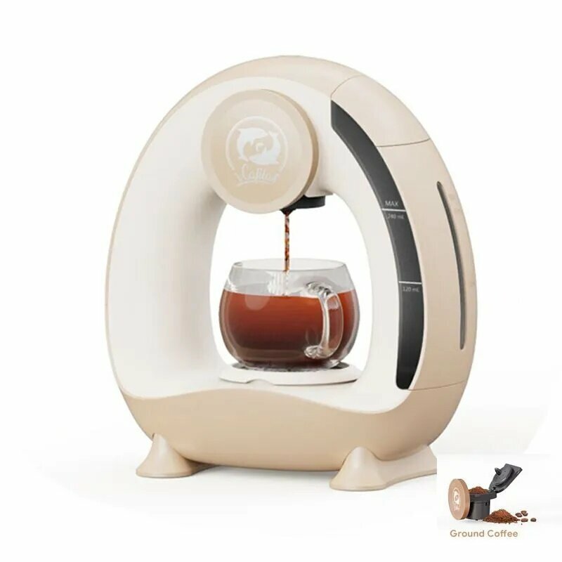 ICafilas Кофеварка капельная k cup miniQ, бежевый, белый