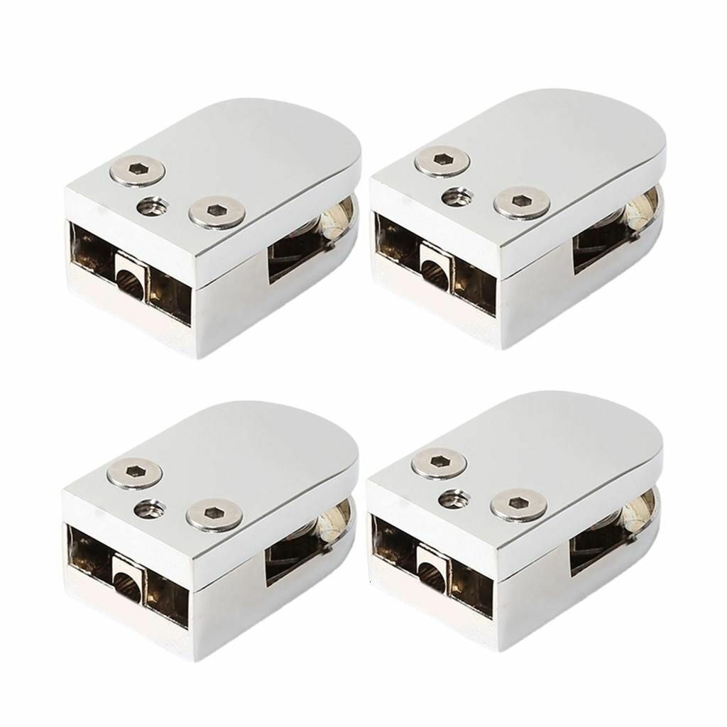 Универсальный крепеж для стекла с антикоррозийным покрытием и защитой для детей, Плоское дно, свет - маленький