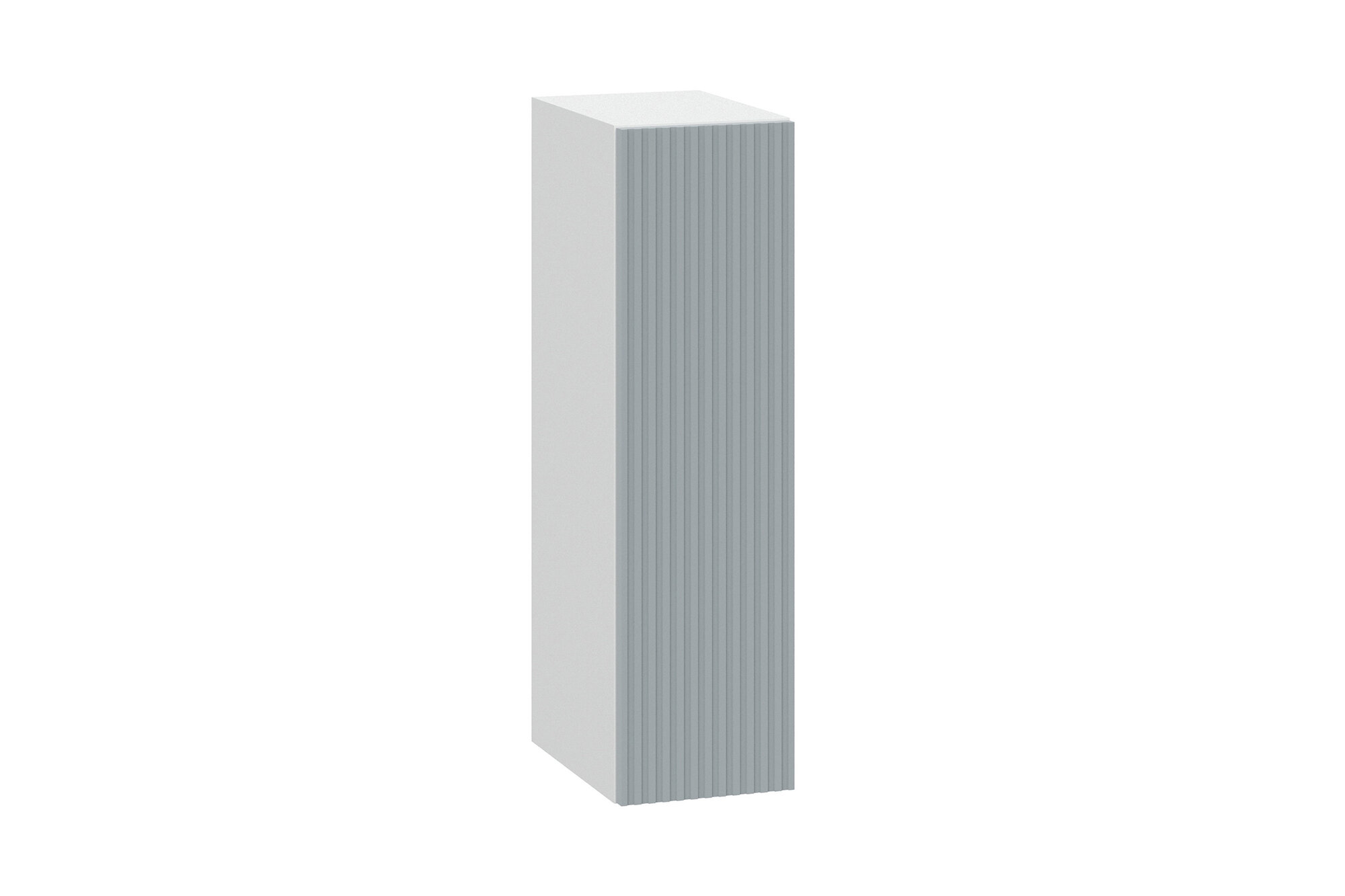 Шкаф верхний Нонтон Ритея, 20x29x72 см, белый / бирюзовая гладь