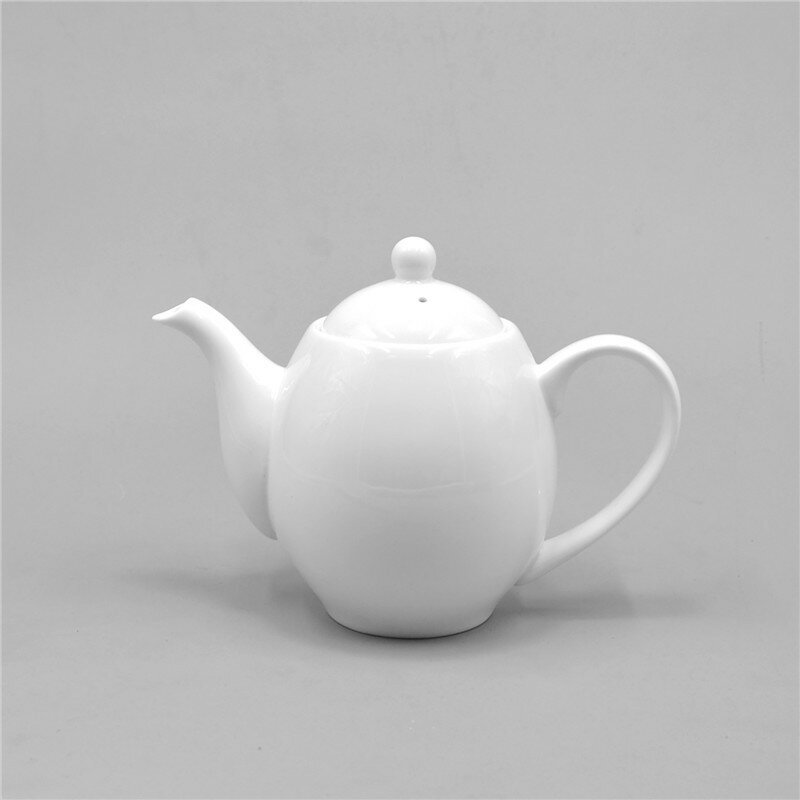 600 мл кофейник и чайник из костяного фарфора для дома и ресторана, креативный настольный чайник для отеля с печатью логотипа