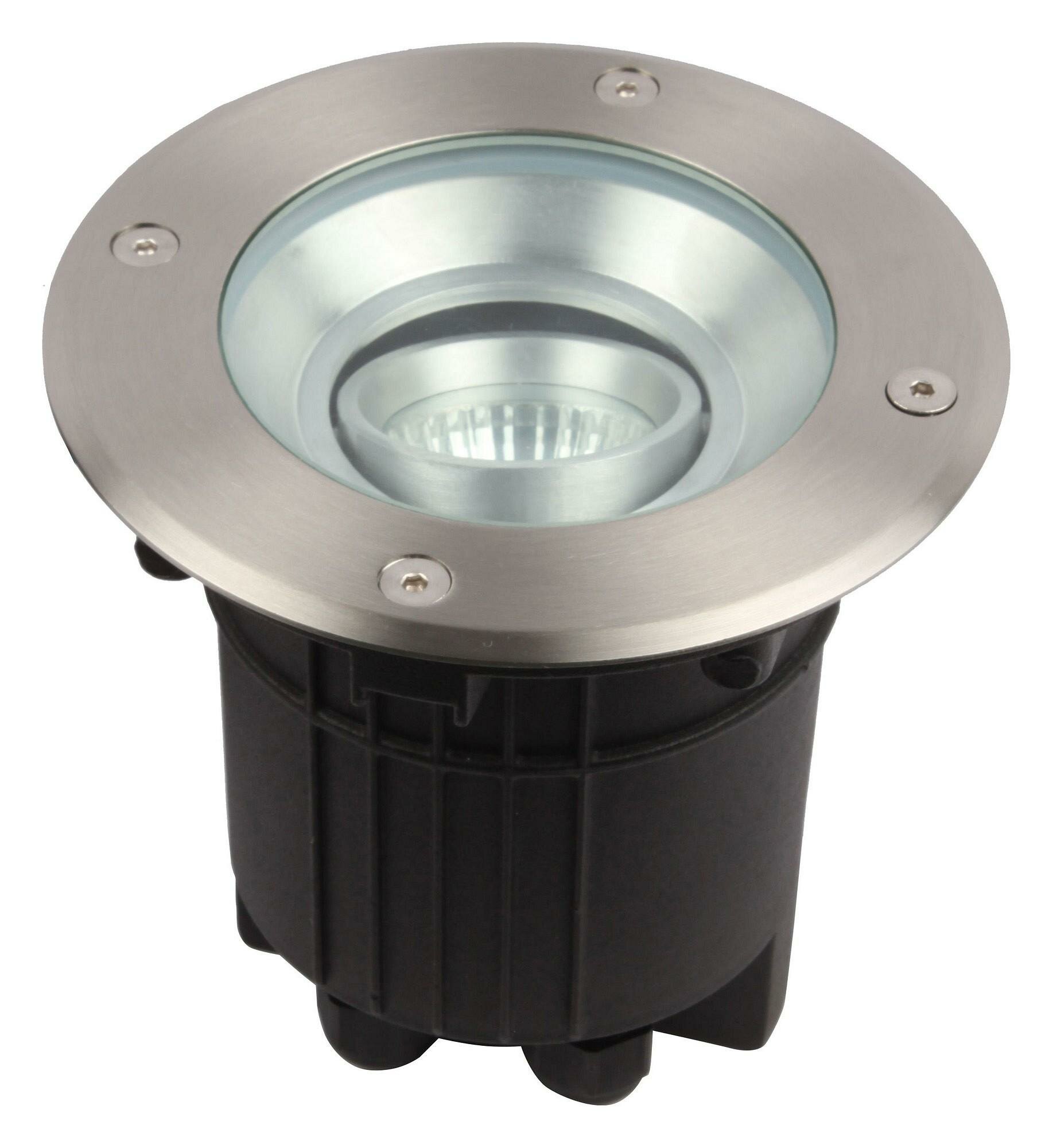 Встраиваемый в дорогу светильник Favourite Earthen 3040-1U цвет неокрашенный, черный