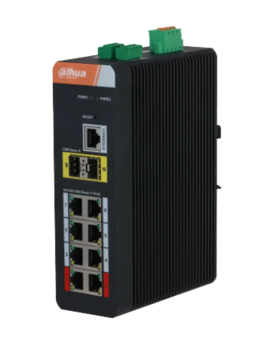 Коммутатор управляемый DH-IS4210-8GT-120, 10 портов