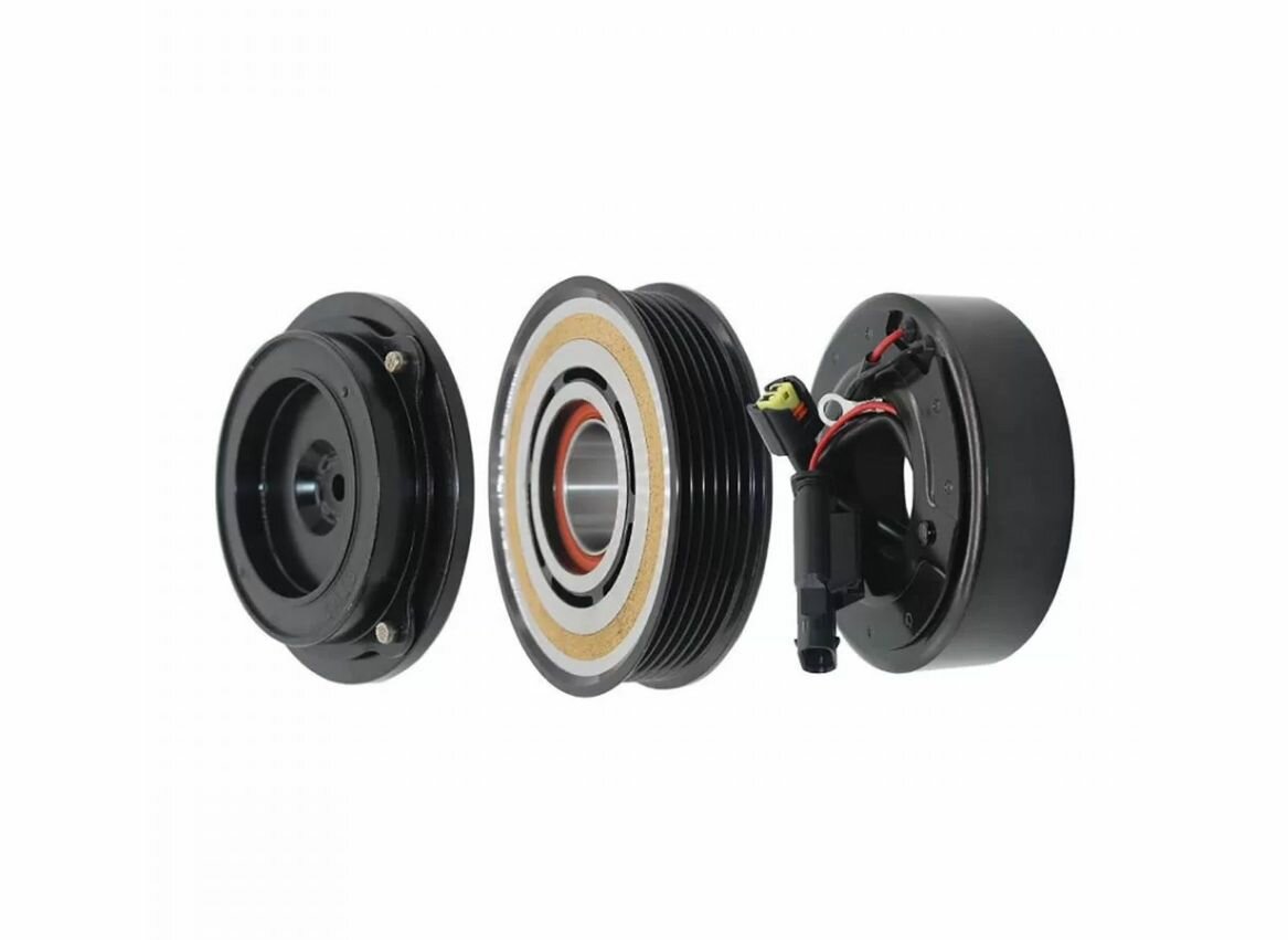 Муфта для компрессора кондиционера HVCC подходит для BMW X1, X2, 2 серии в кузове F; BMW 5, 6, 7 серии в кузове G