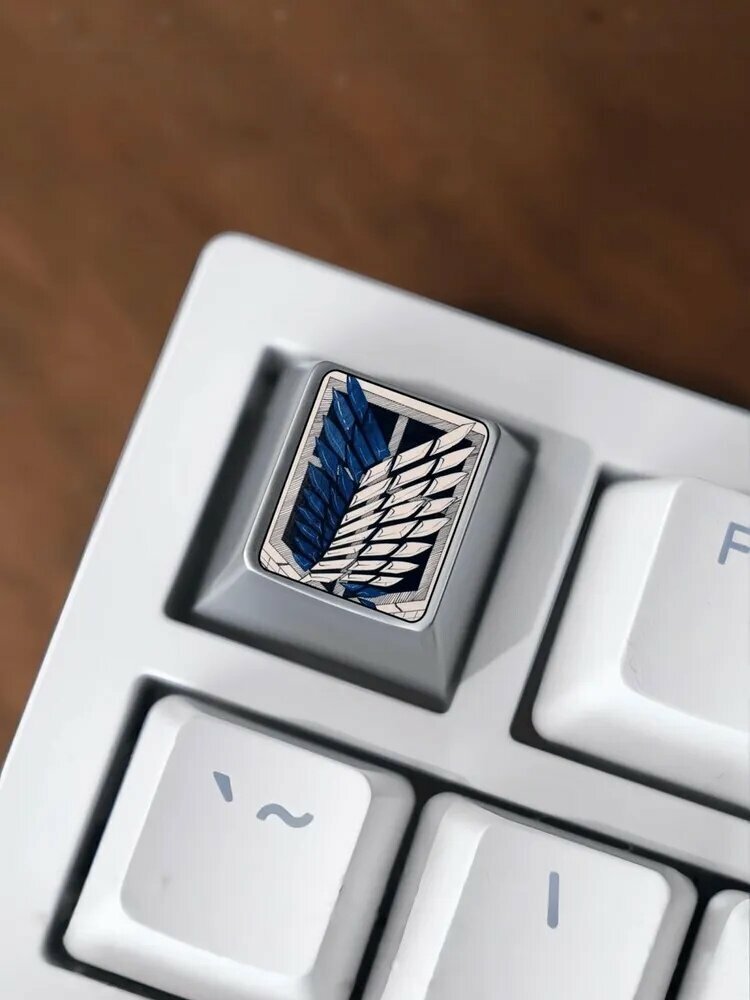 Кейкап Атака Титанов Эрен Йегер, металлический колпачок для клавиши ESC на механическую клавиатуру