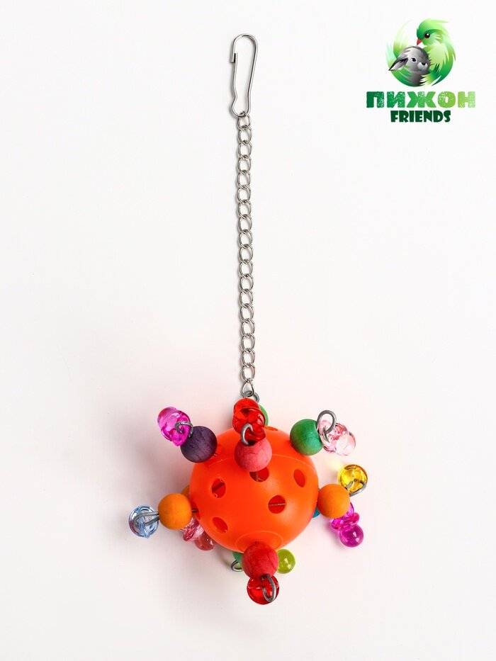 Игрушка для птиц «Большая забава», 23 см, цвет микс