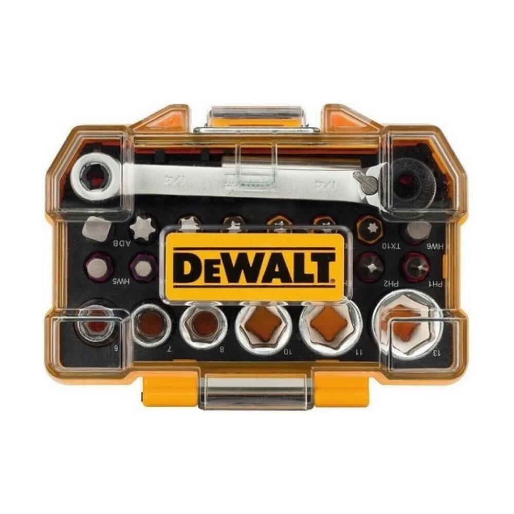 Набор бит и торцевых головок DEWALT HIGH PERFORMANCE DT71516, 25 мм, 24 предмета DT71516-QZ