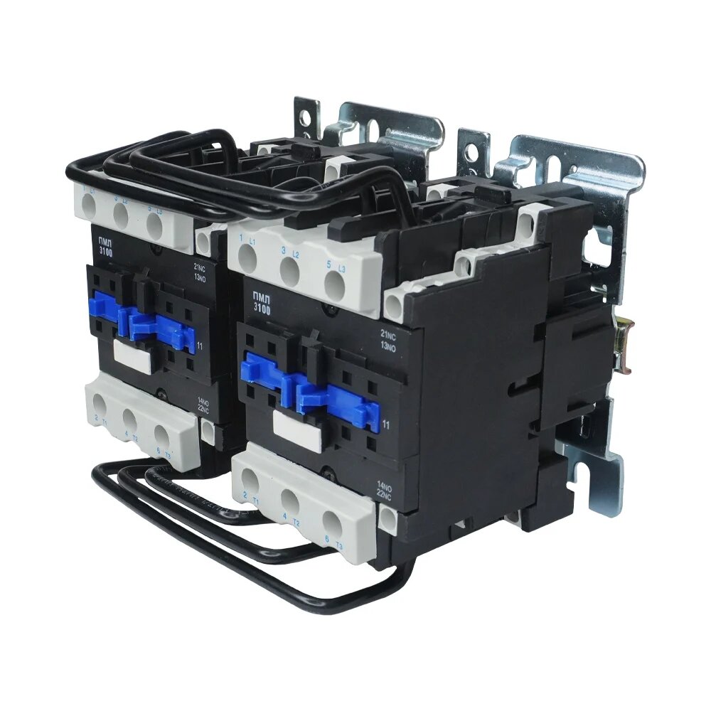 Электромагнитный пускатель Электротехник ПМЛ-3500 УХЛ4 Б, 380В/50Гц, 2р+2з, 40А, реверсивный, без реле, IP00 ET515408