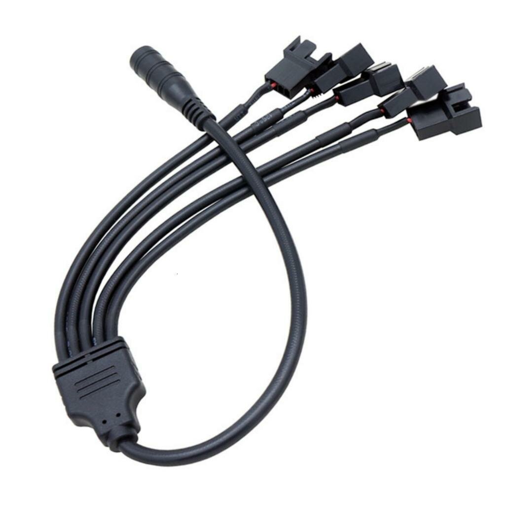 Адаптер питания вентилятора 5.5x2.1 мм, 4pin PWM, 4-КОНТАКТНЫЙ разъем