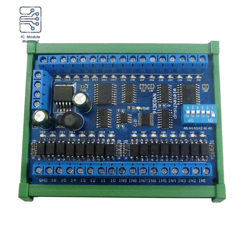 PLC IO расширение 16 вх/16 вых с Din Rail Box