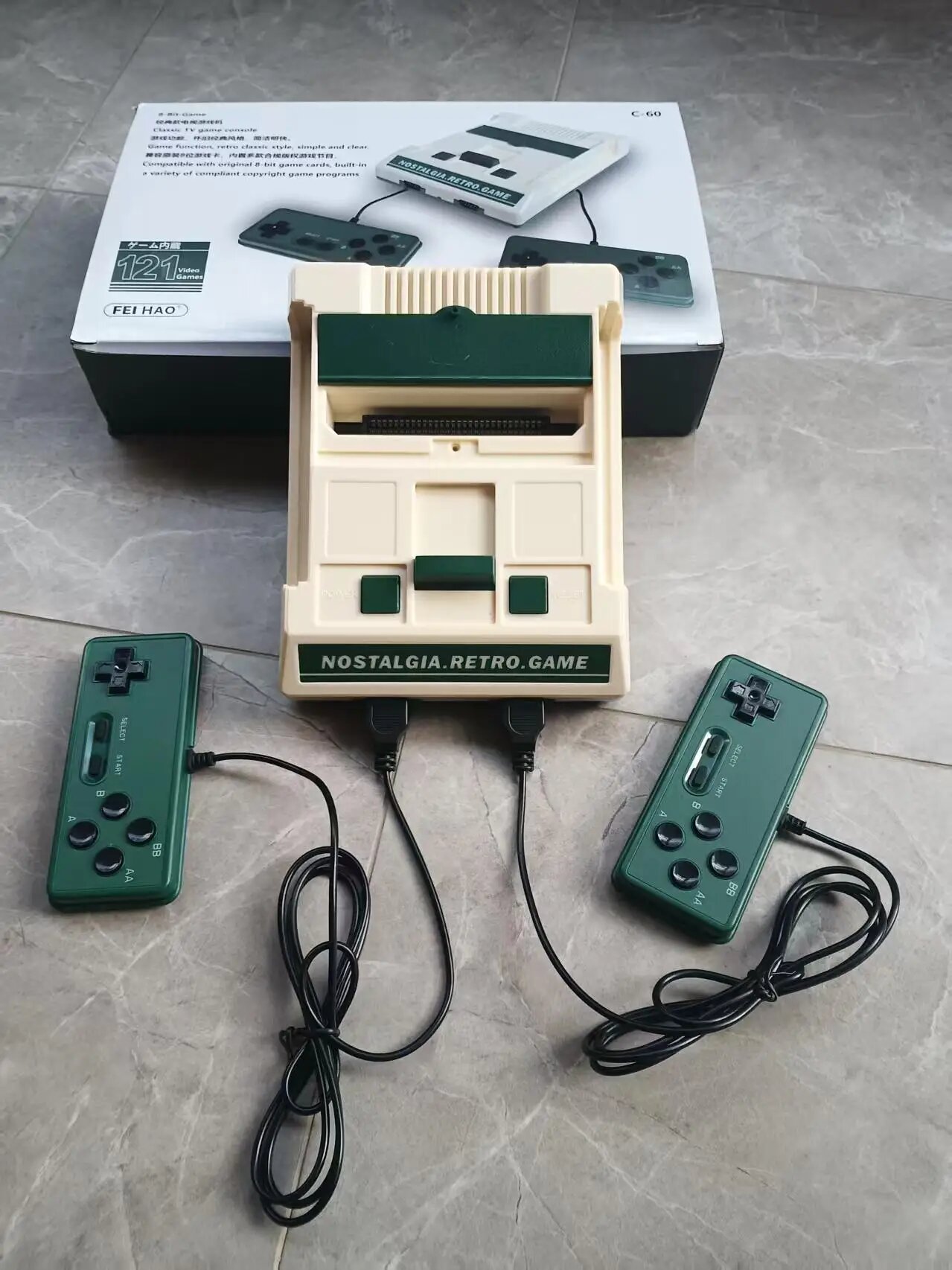 2025 8-битная игровая консоль FH-006 в стиле ретро с AV-выходом для ТВ и игр FC/Dendy с двумя геймпадами длиной 1,5 м, встроенными играми на 121 г.