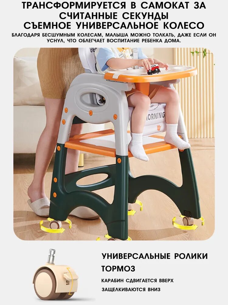 Стульчик для кормленияэто высококачественное и многофункциональное эксклюзивное — фото 1