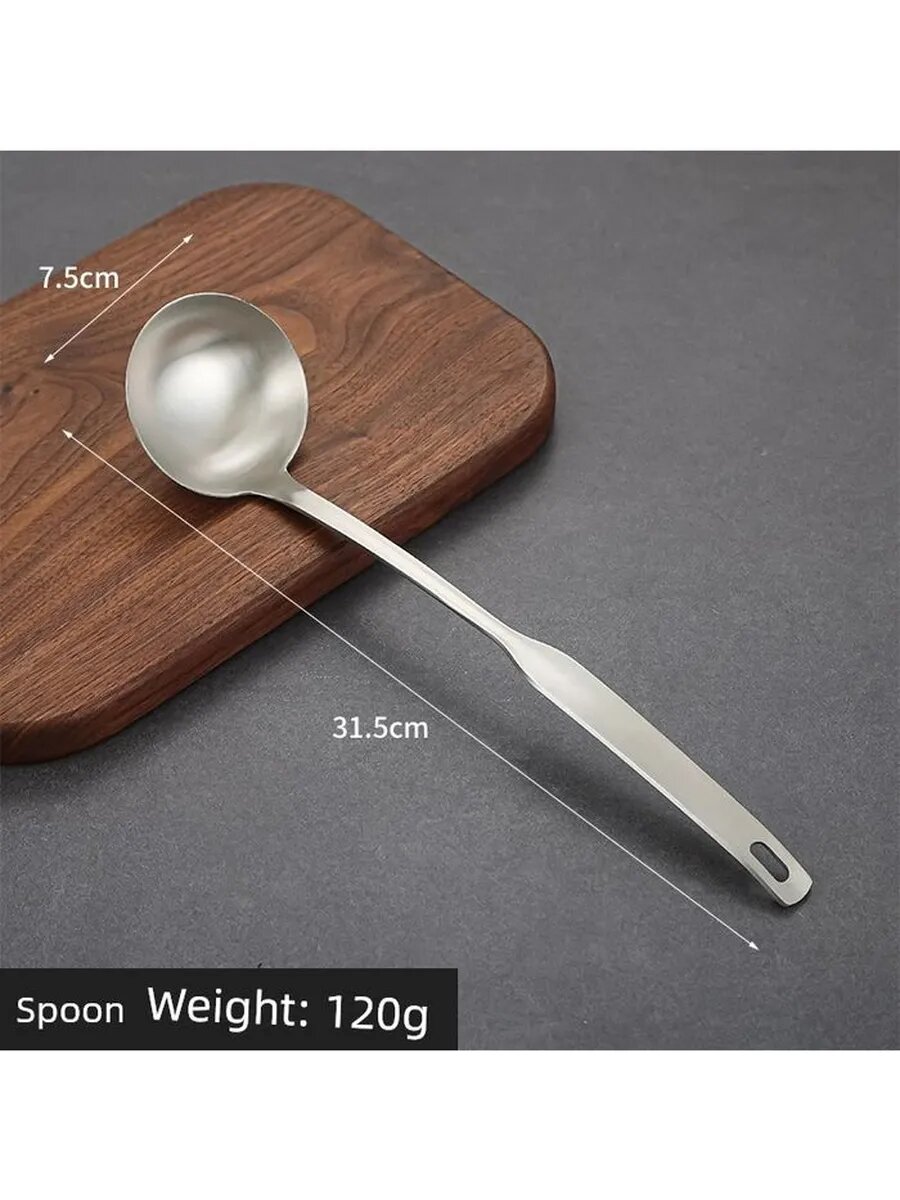 Корея стиль, большая ложка, нержавейка, серебро